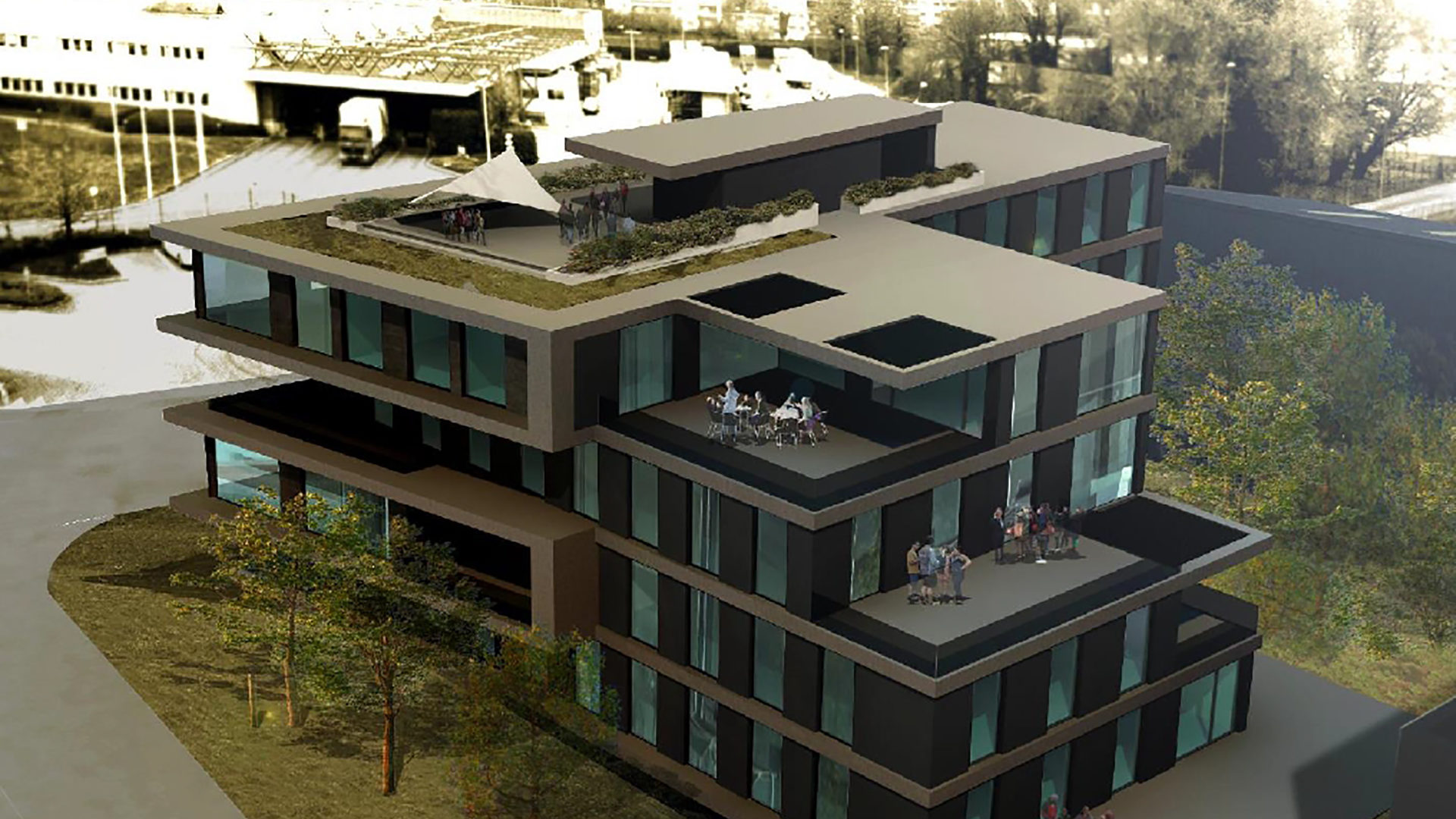 Location : Immeuble neuf administratif et commercial | Villvert SA